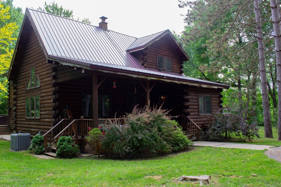 Log Cabin with 28 Acres For Sale in Hannibal, NY