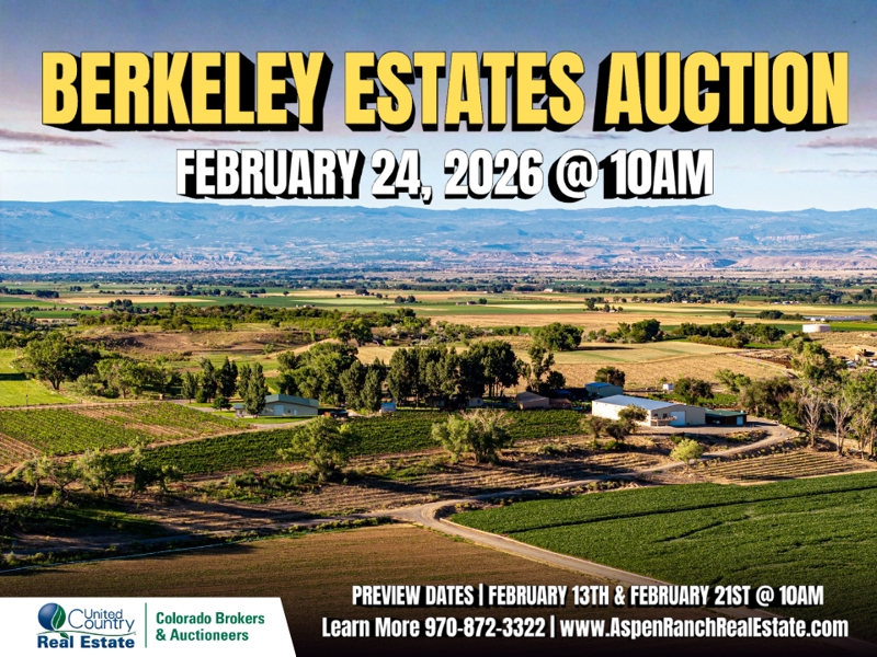 Berkeley Estates - Colorado Farm Land with Improvements AUCTION
