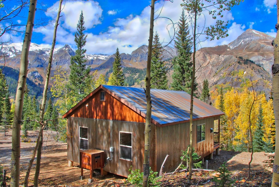 Western Colorado mountain cabin on historic mining claim