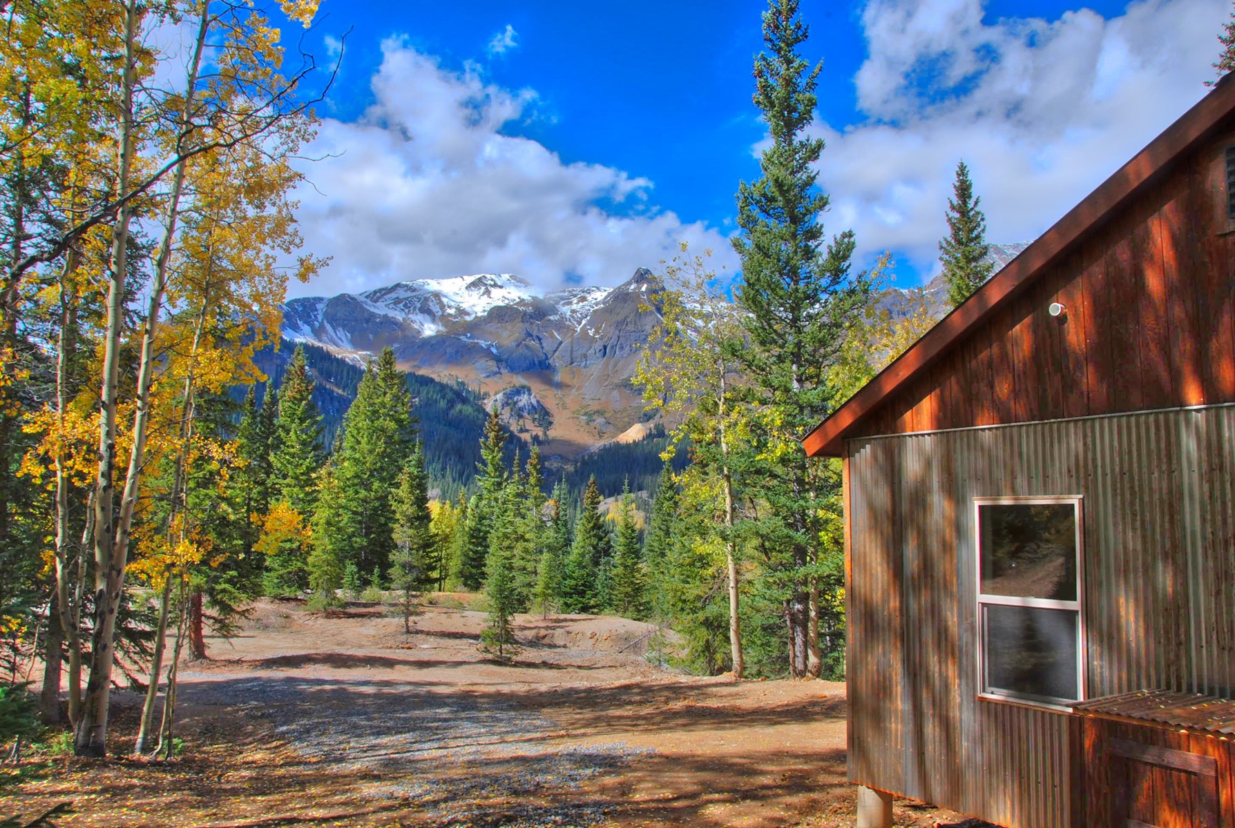 Western Colorado mountain cabin on historic mining claim